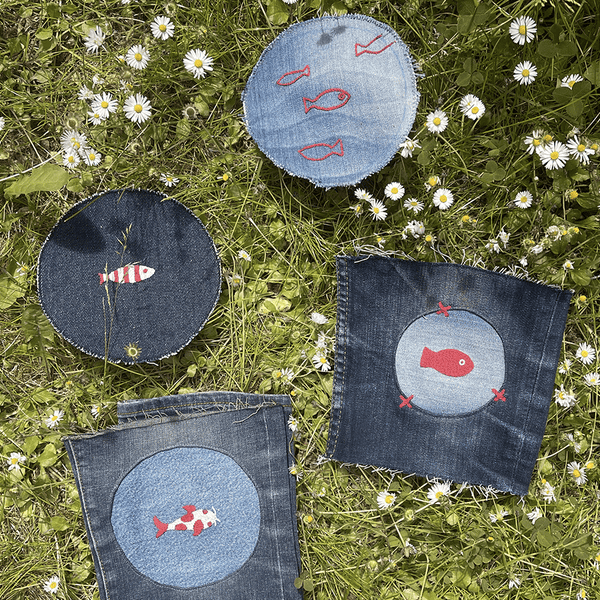 SOS GROS TROU Motifs de broderie Poissons – Green Bobine